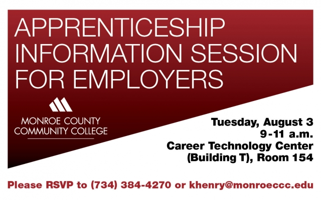 APPRENTICESHIP INFORMATION SESSION FOR EMPLOYERS | Monroe County ...